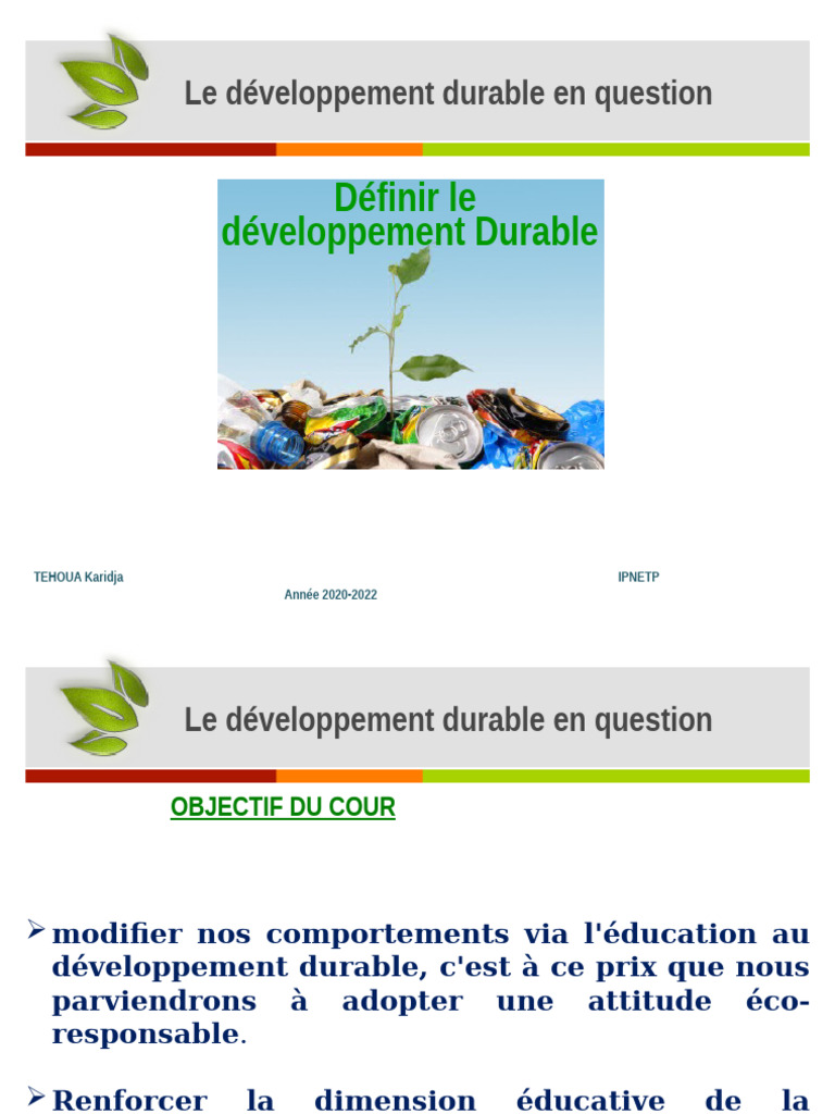 Développement Durable | PDF