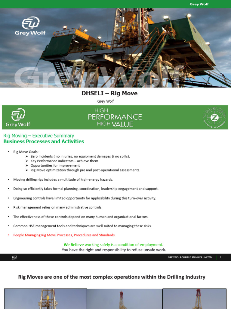 DHESLI Rig Moving Grey Wolf March 2019 - Final | PDF