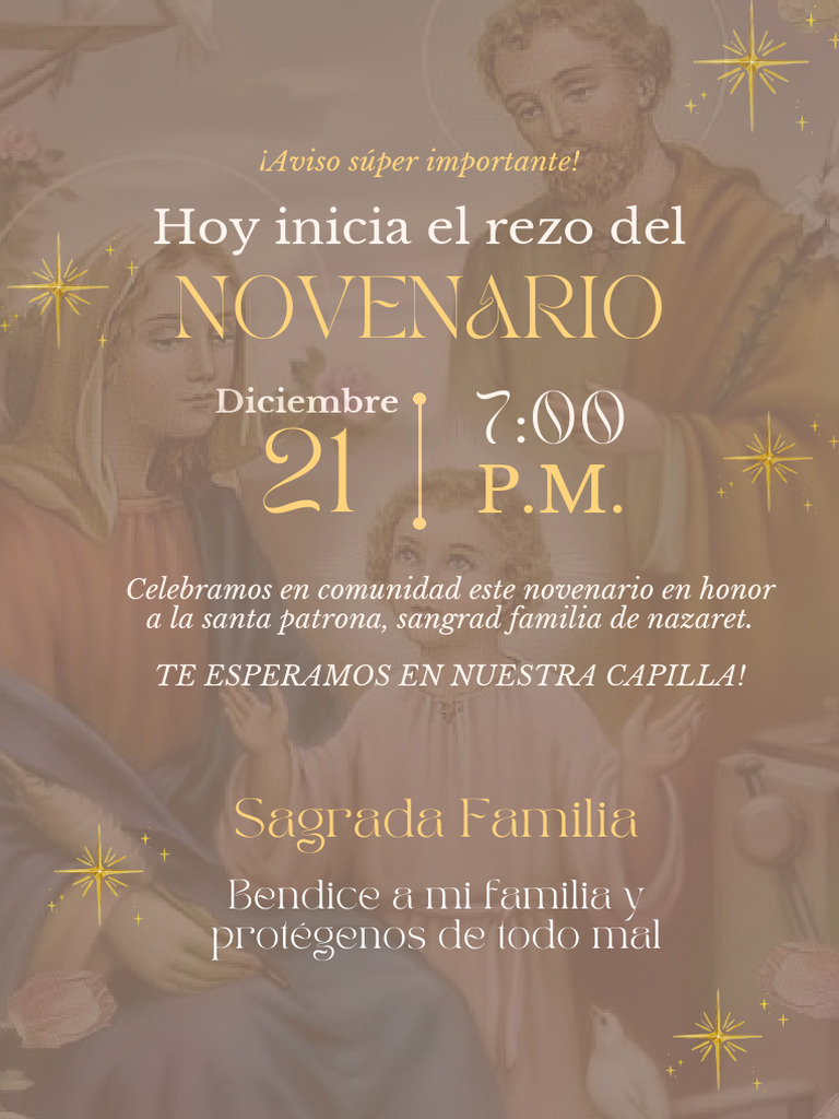 Invitación Novenario Misa | PDF