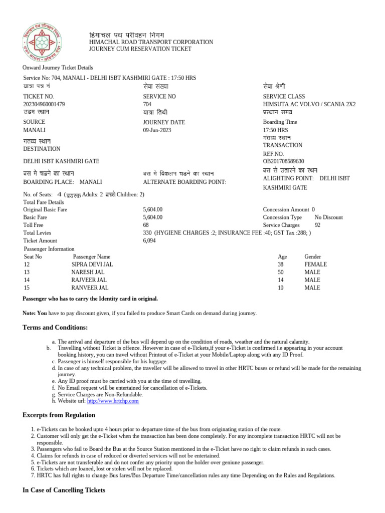 MANALI DELHI JAL | PDF