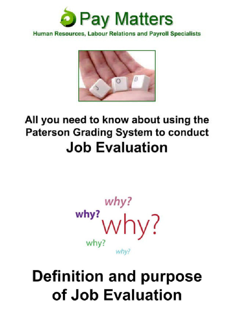 All You Need To Know About Implementing The Paterson Job Grading System ...