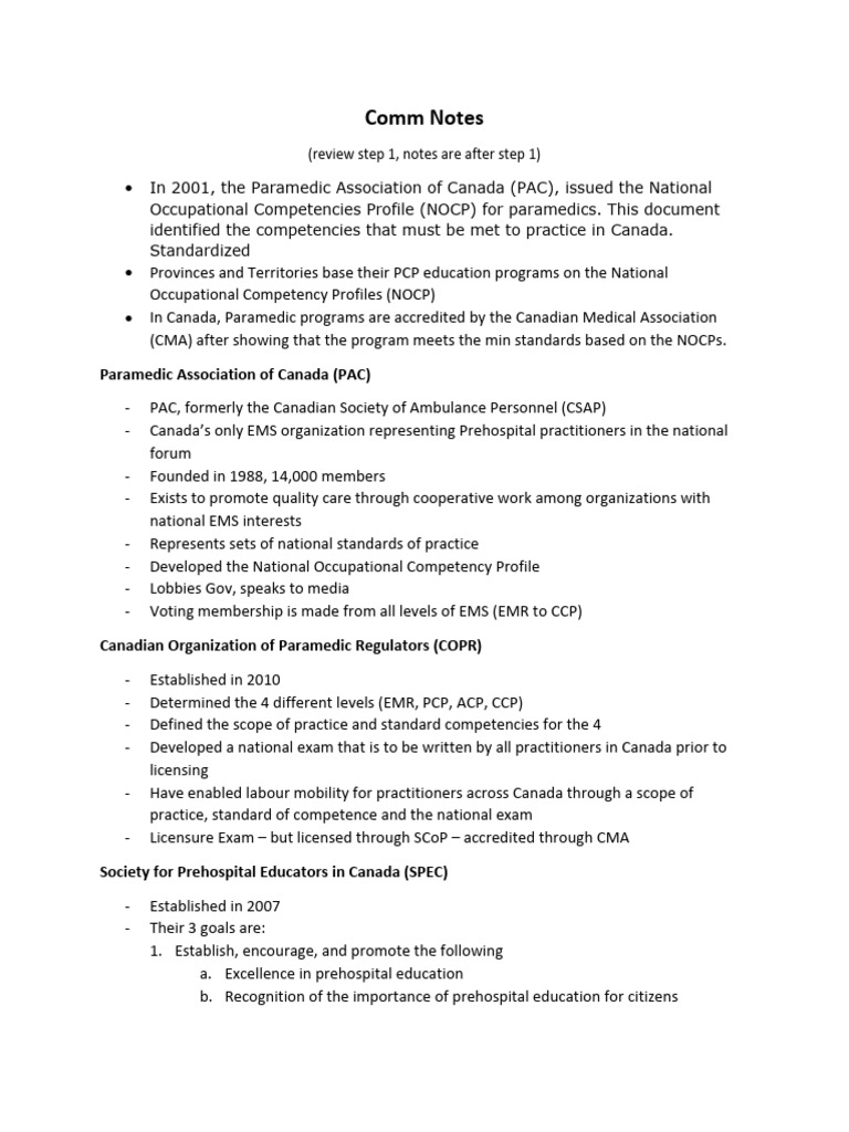 Comm EMR | PDF