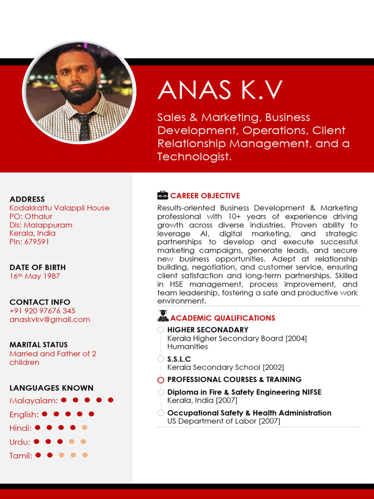 Anas CV | PDF