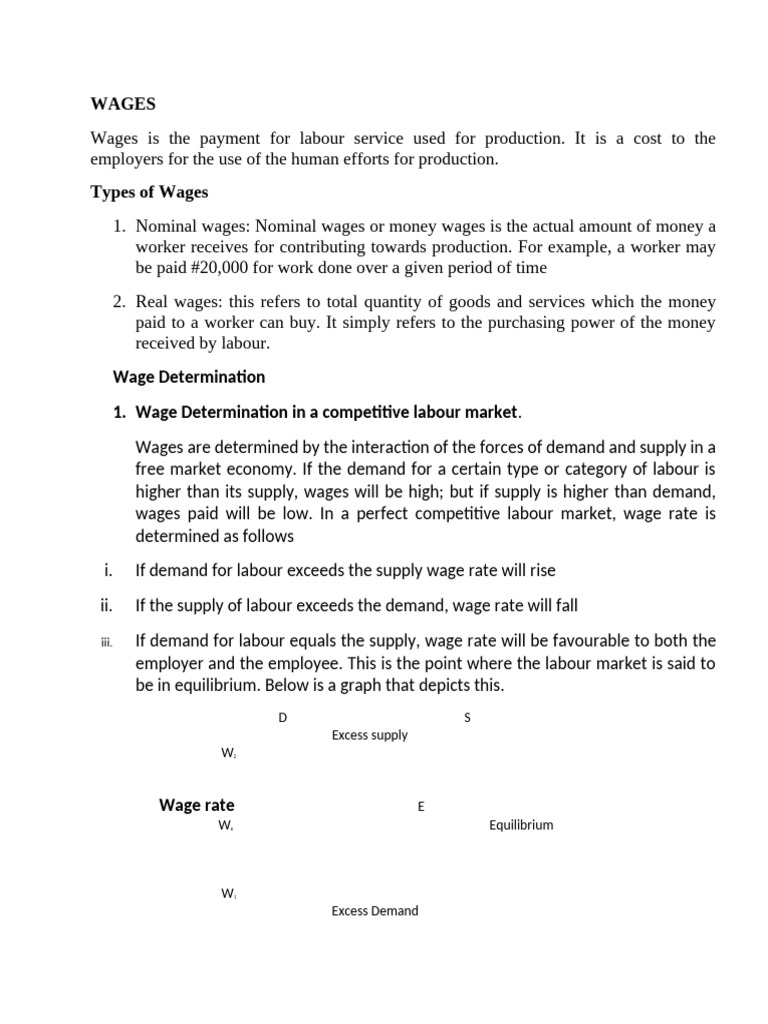 Wages | PDF