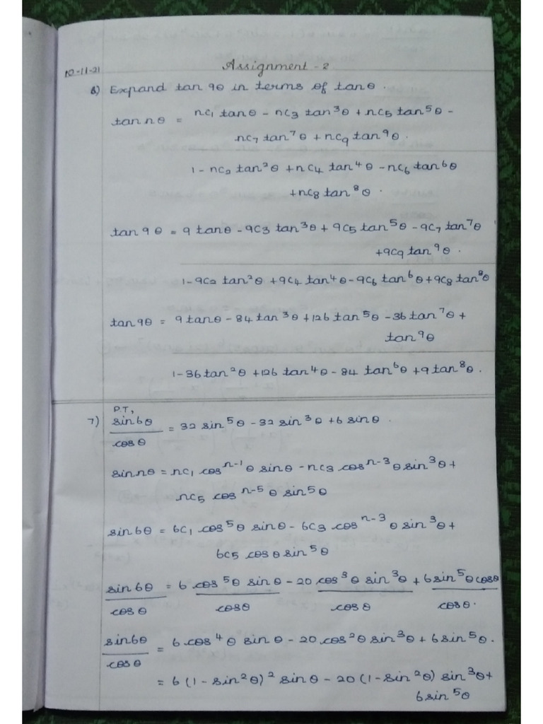 maths assignment-2 | PDF