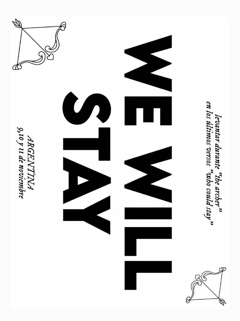 We Will Stay | PDF