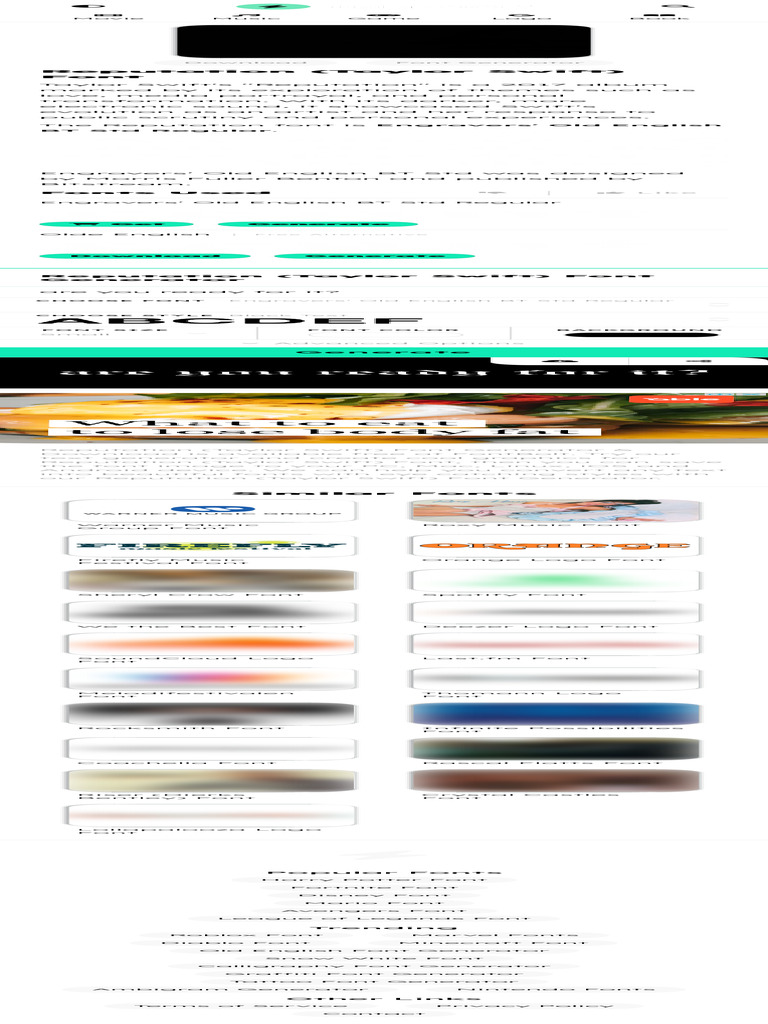 Reputation (Taylor Swift) Font Generator - FREE Download - FontBolt | PDF