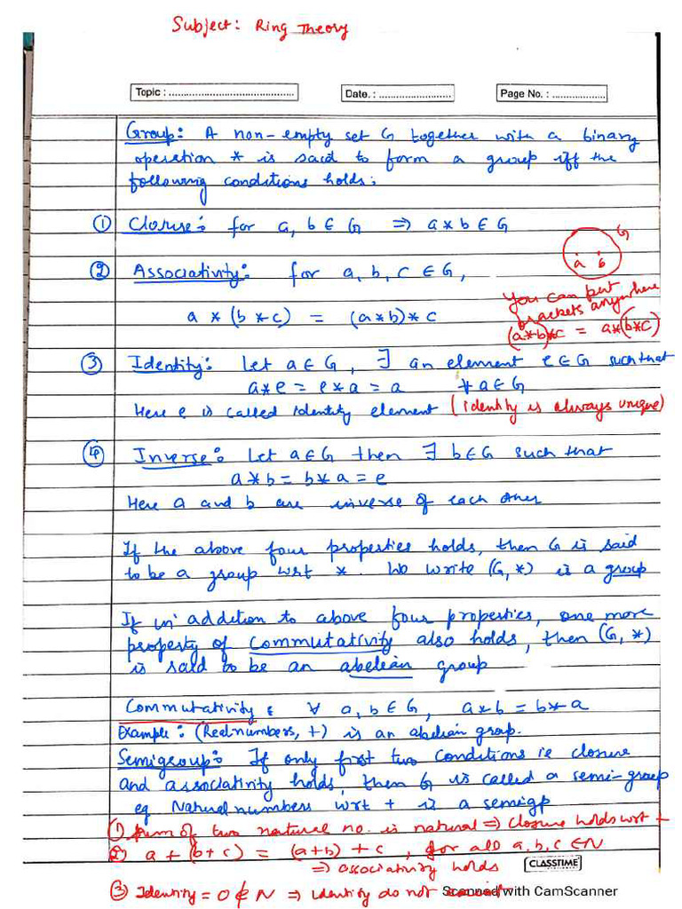 Ring Theory KG NOTES IV Sem - Compressed - 11zon | PDF