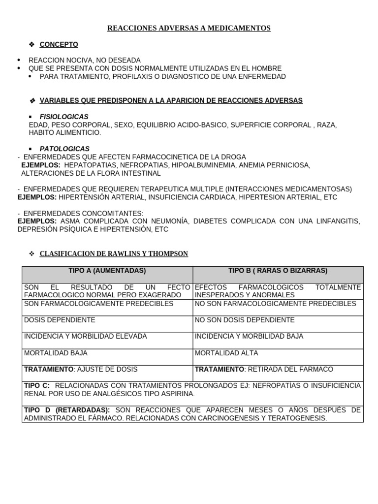7-Reacciones Adversas A Medicamentos | PDF