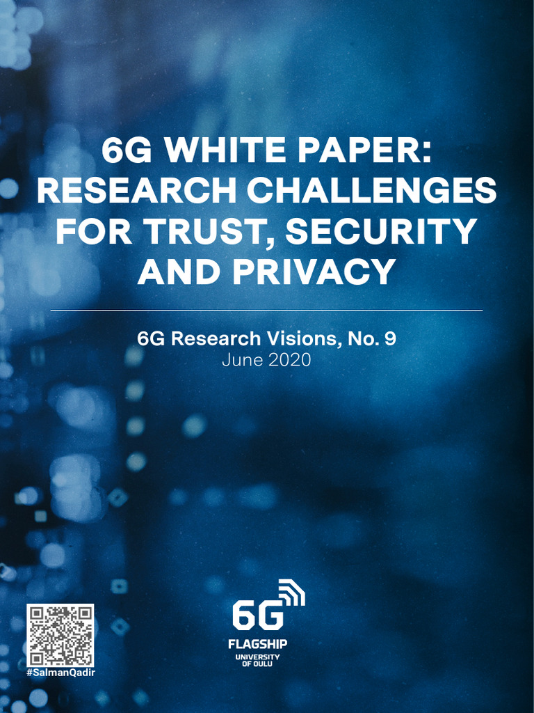 6g Whitepaper Challenges For Trust Security Privacy 1599843465 | PDF | Computer Network | Art