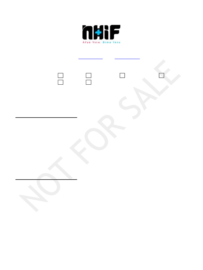 Nhif 2 | PDF