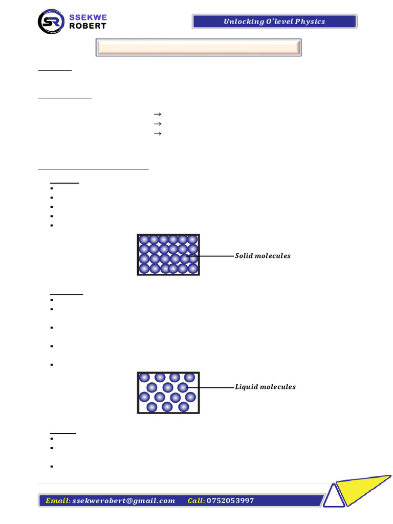 Particulate Nature of Matter-Ssekwe | PDF