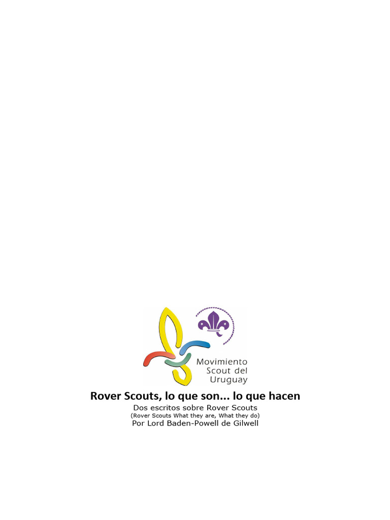 Rover Scouts... Lo Que Son Lo Que Hacen | PDF | Exploración ...