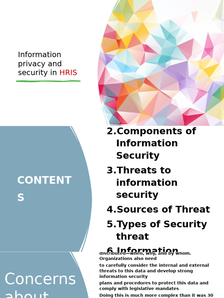 HRIS Information Security Guide | PDF | Computers | Security