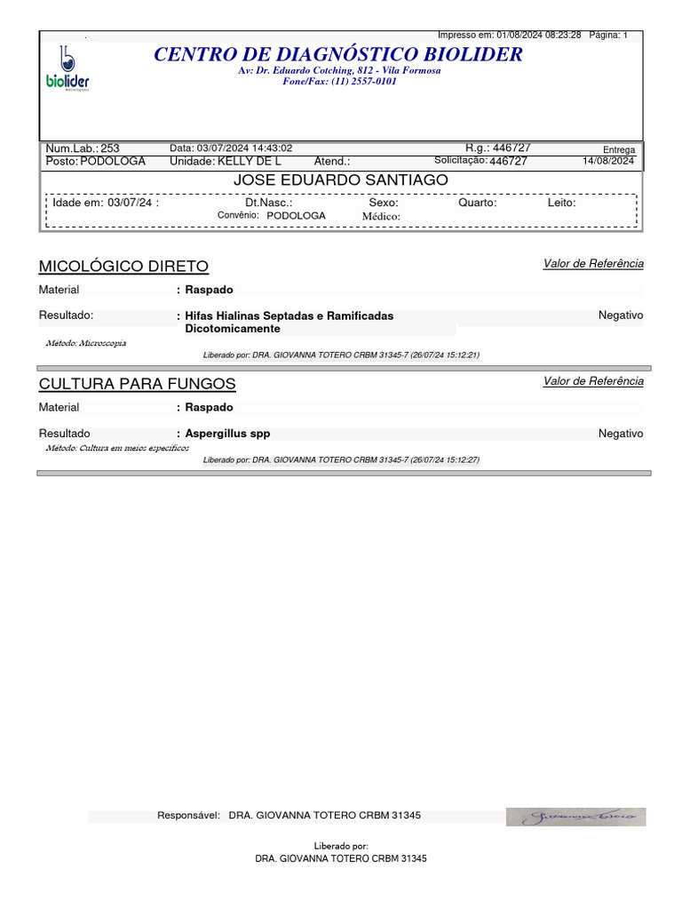 Centro de Diagnóstico Biolider Centro de Diagnóstico Biolider Centro de ...