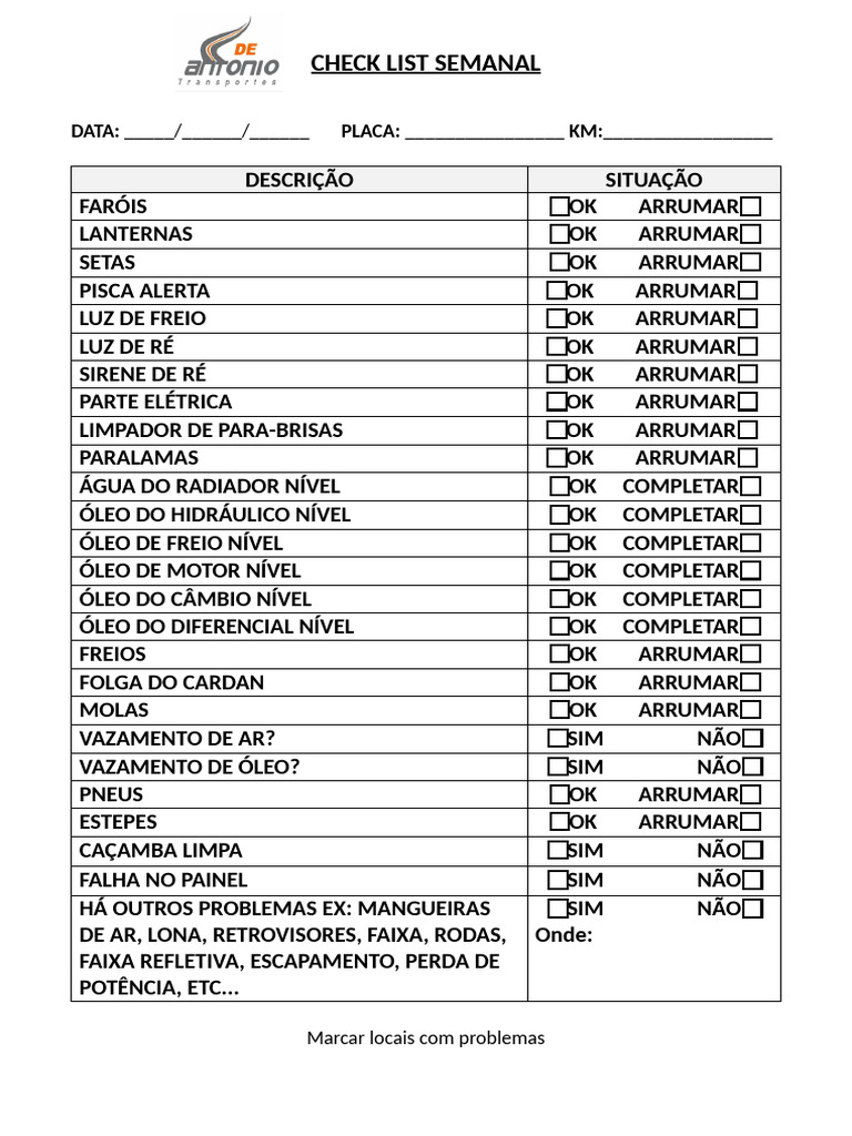 Check List | PDF