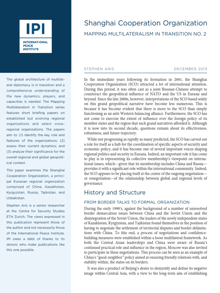 Good Paper On SCO! | PDF