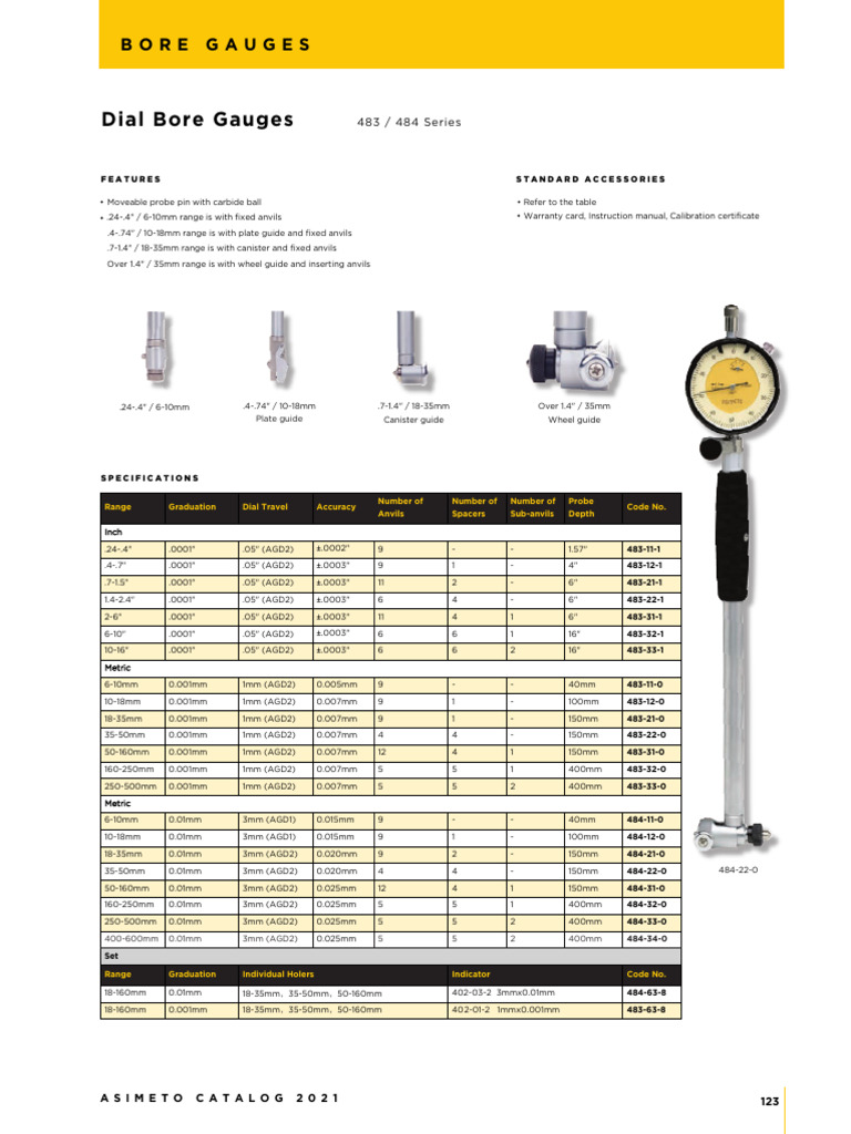 Alexometro Bore Gauges | PDF