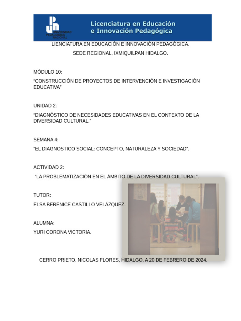 actividad 2 semana 4 modulo 10 | PDF