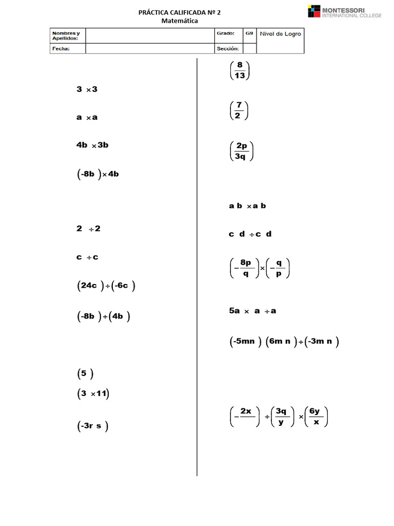 Practica Calificada n02 | PDF