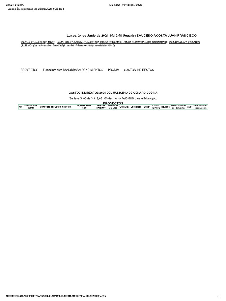 Mids 2024 - Proyectos Faismun | PDF