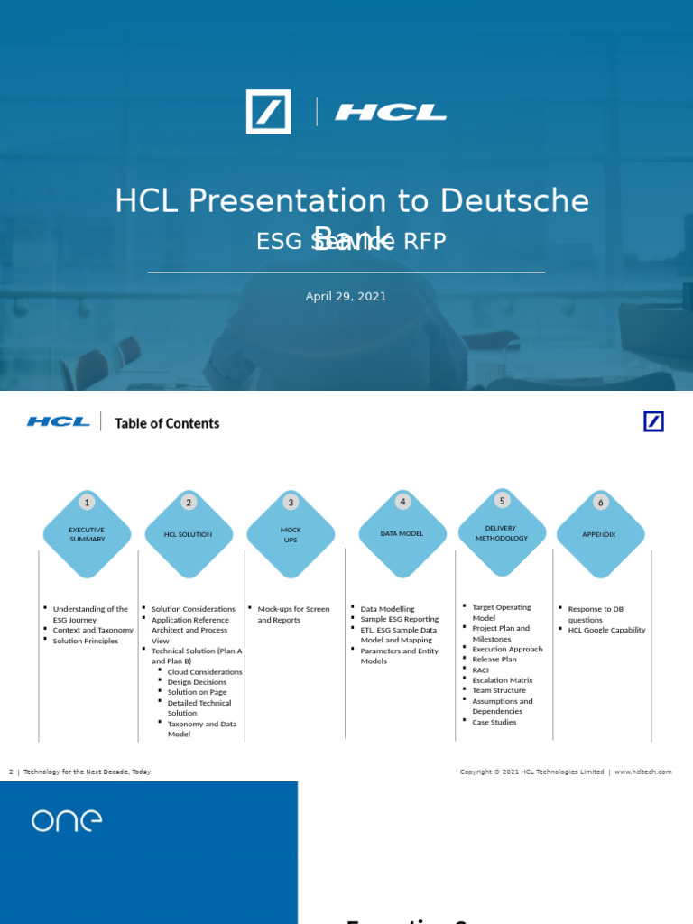DB ESG Service RFP | PDF