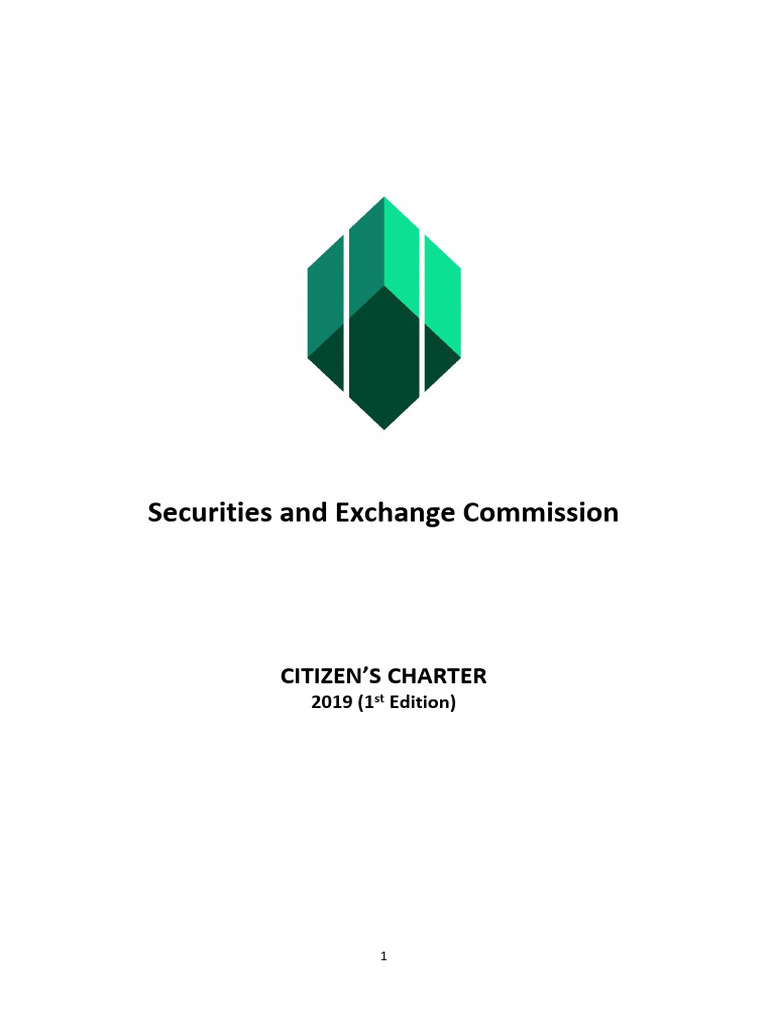 2019 SEC Citizens Charter Handbook1 | PDF