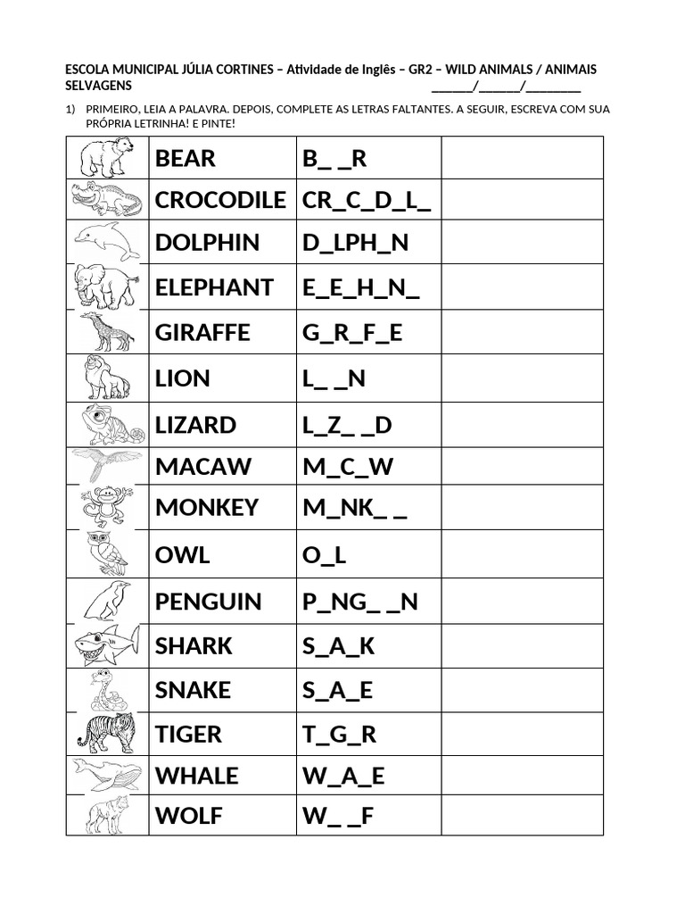 Ing Wild Animals | PDF