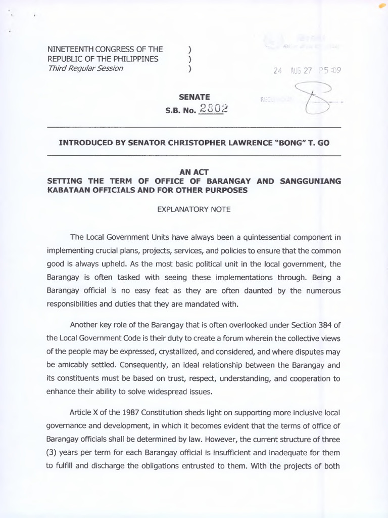 S.B. No. 2802: Third Regular Session | PDF