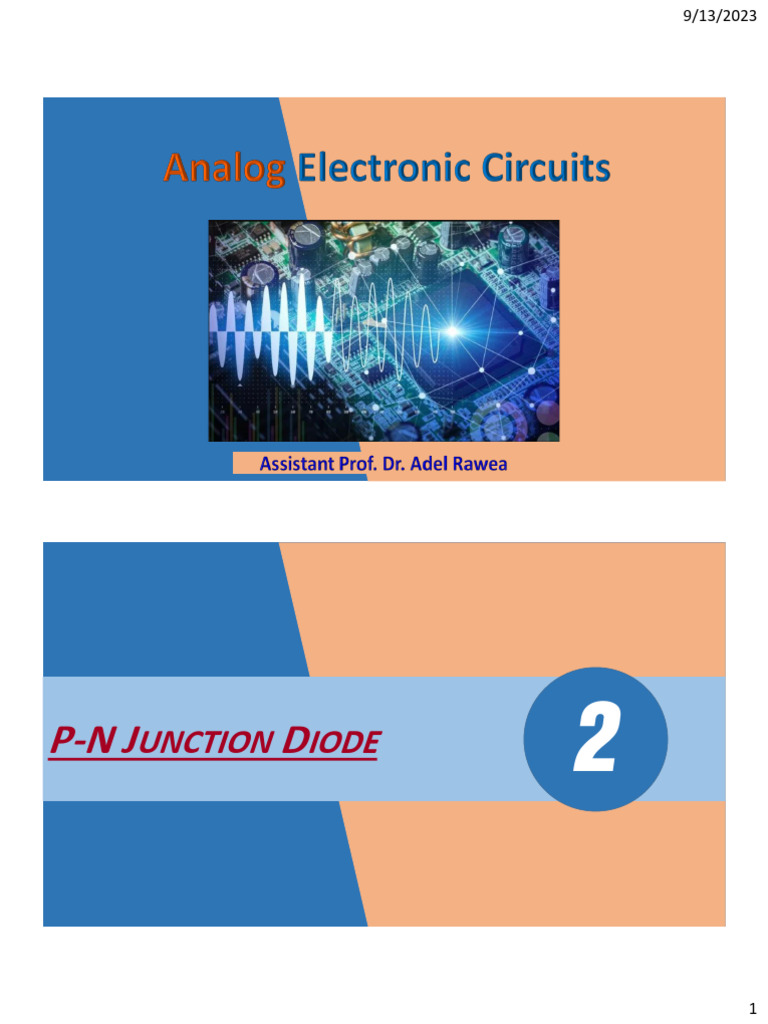 Analog Electronic Circuits - 02 | PDF
