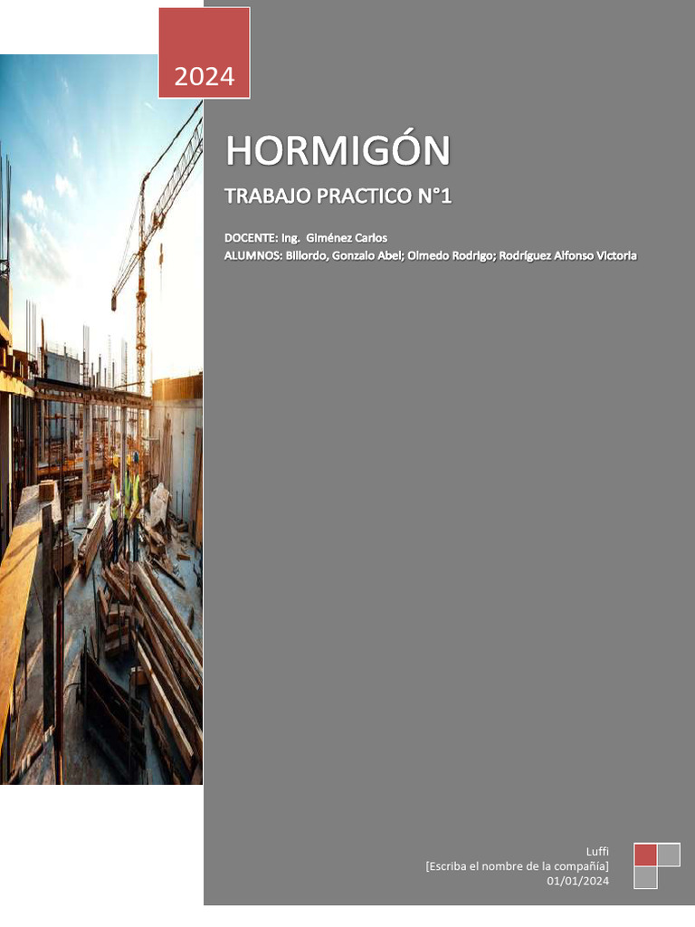 Informe de Hormigón | PDF