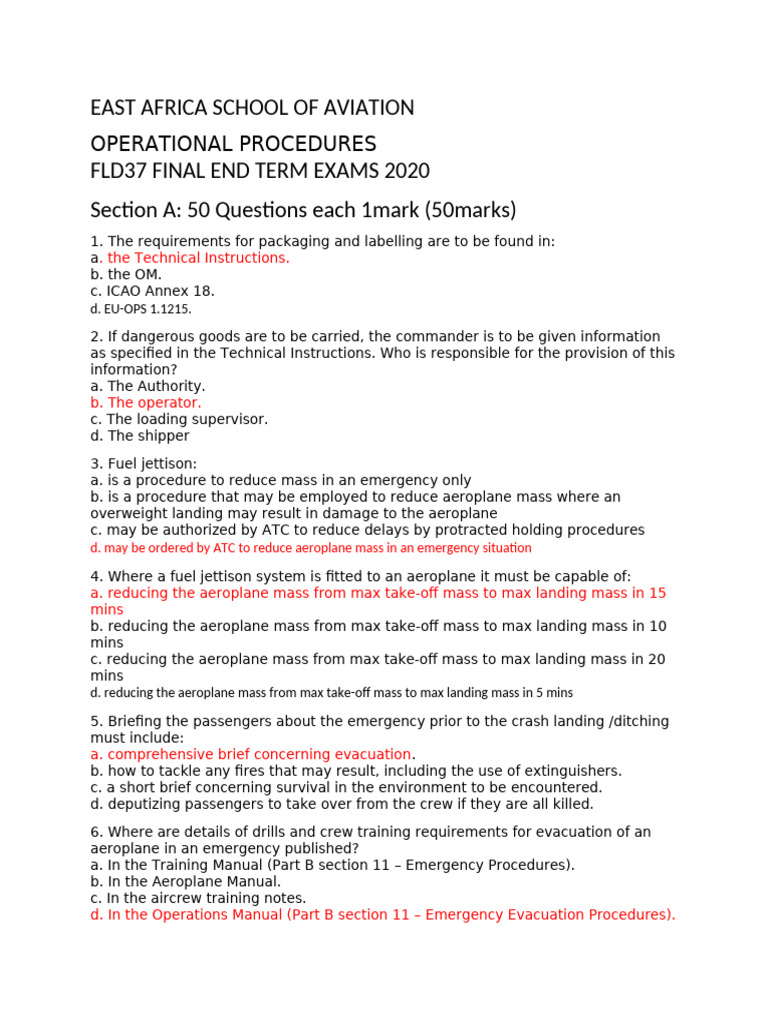 Aviation Exam Guide 2020 | PDF | Aviation | Aerospace