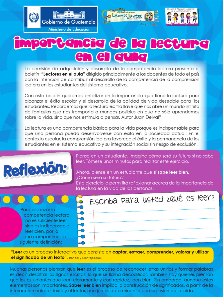 Importancia de la lectura | PDF