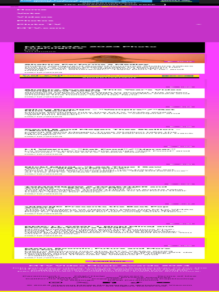 Mtv Vmas 2024 Watch on Mtv | PDF