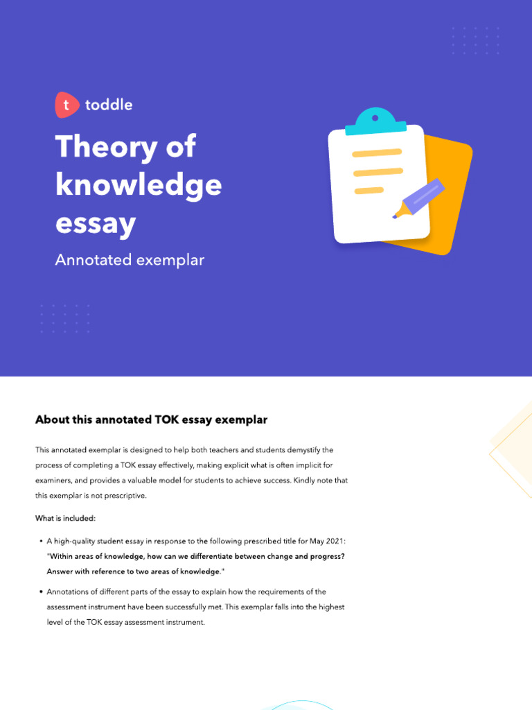 TOK Essay Exemplar | PDF