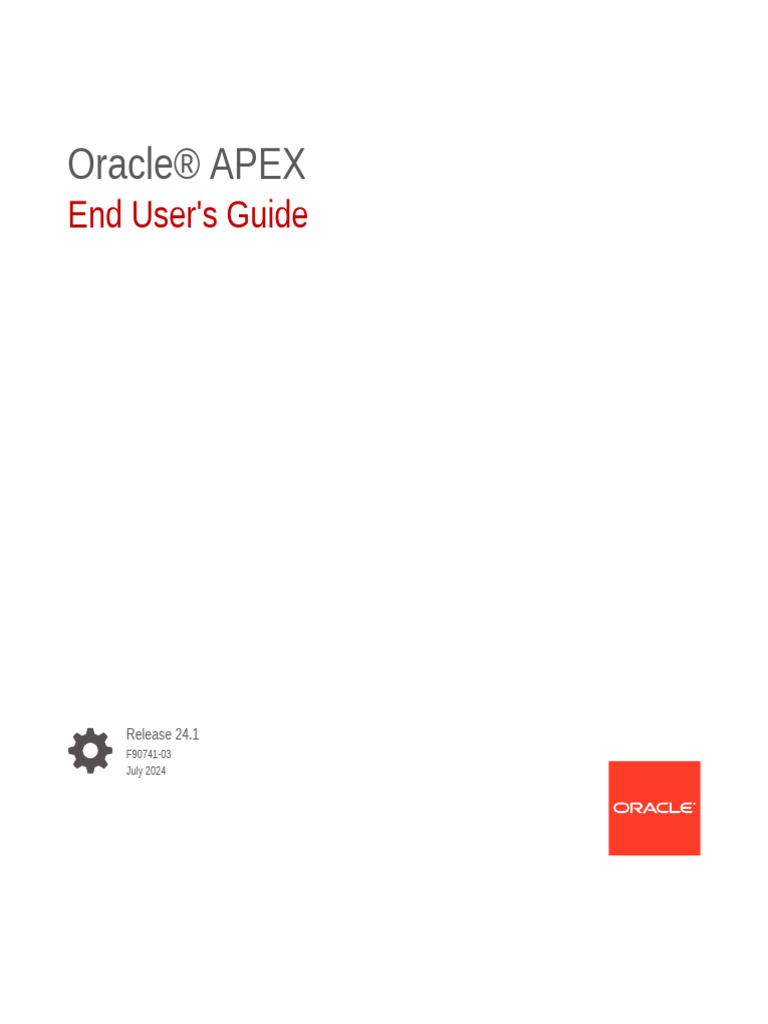 Oracle Apex END USERS Guide | PDF