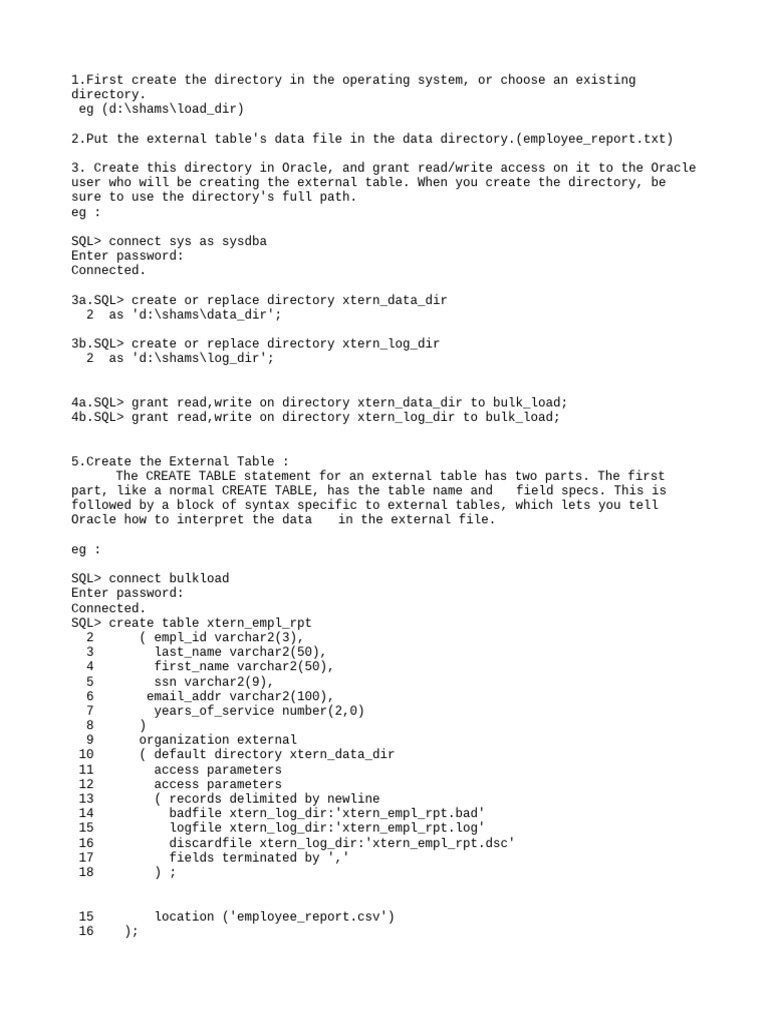 External Table | PDF