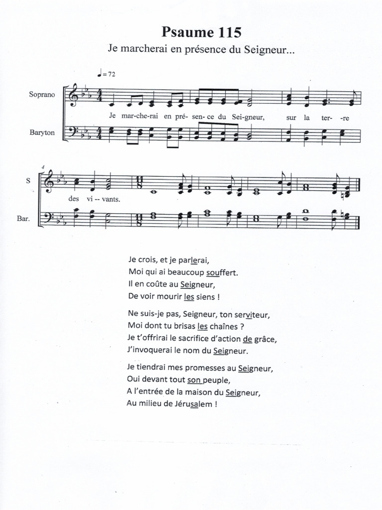 Psaume 115 28-02-2021 | PDF