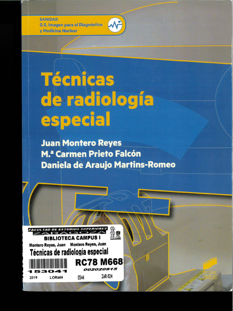 Libro Tecnicas de Radiologia Especial | PDF