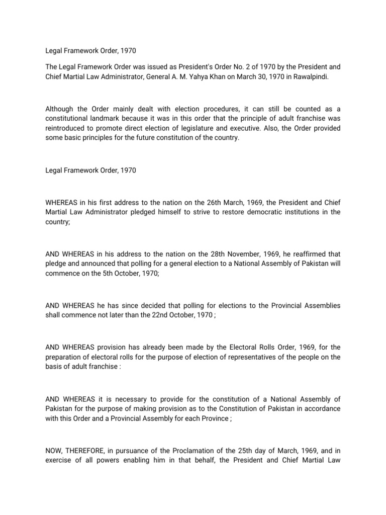 Legal Framework | PDF