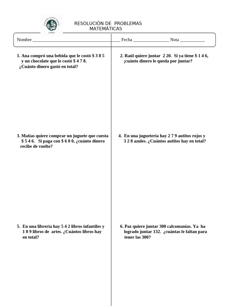 Resolución de Problemas 1 | PDF