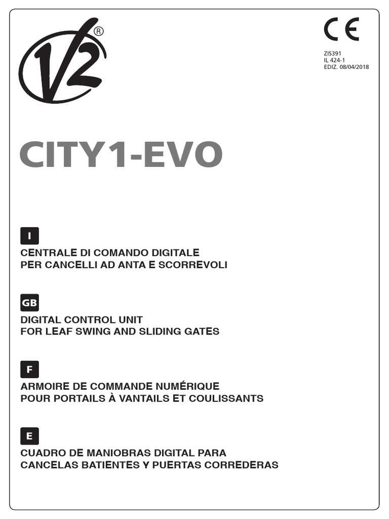 Notice V2 CITY 1 EVO | PDF