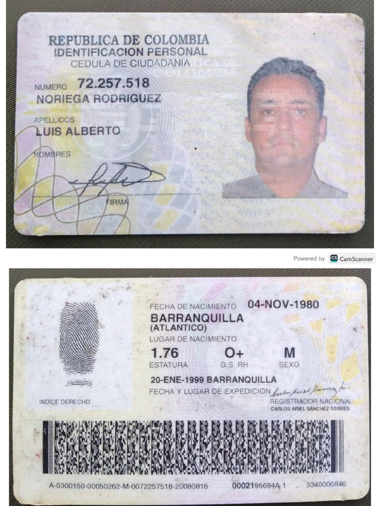 Cédula Luis Noriega | PDF