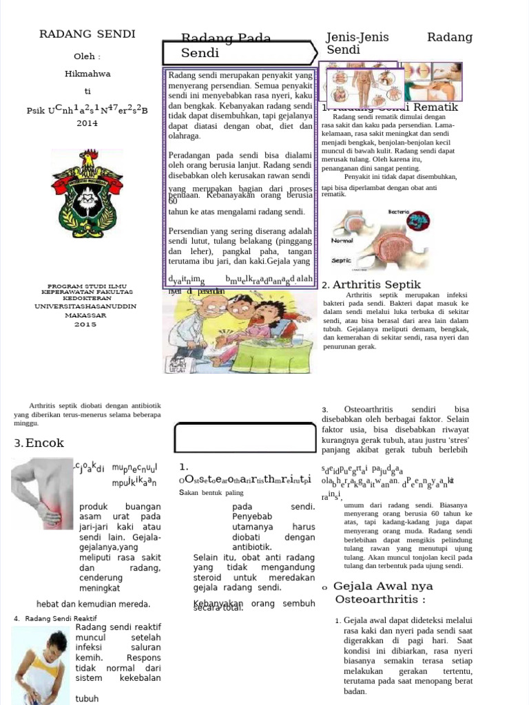 PDF Leaflet Radang Sendi | PDF