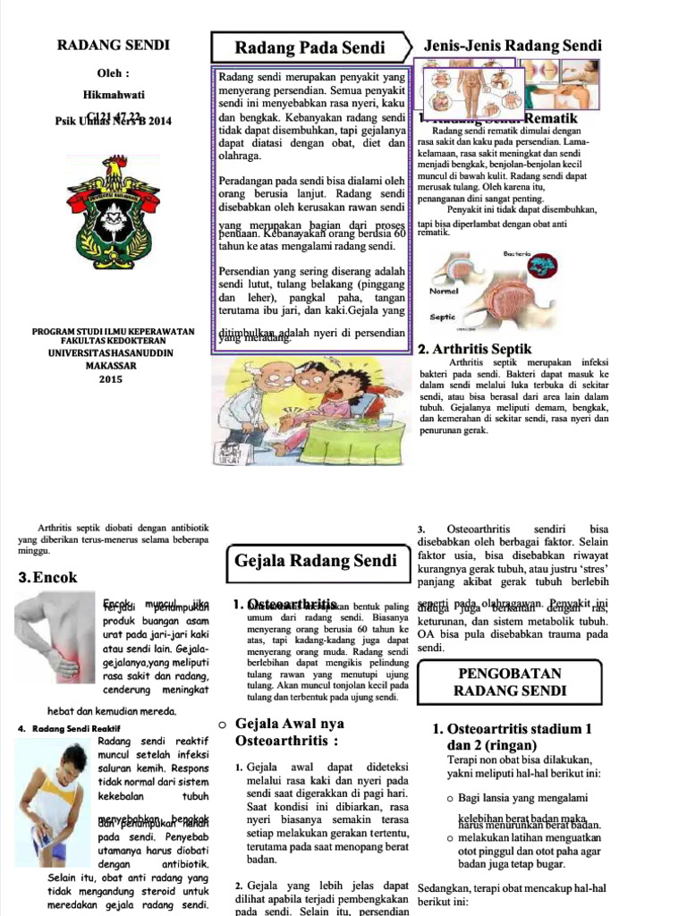PDF Leaflet Radang Sendi Compress | PDF