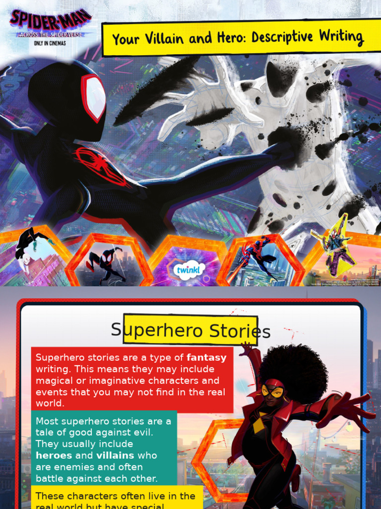 Spider-Man Your Villain and Hero Lesson PowerPoint | PDF