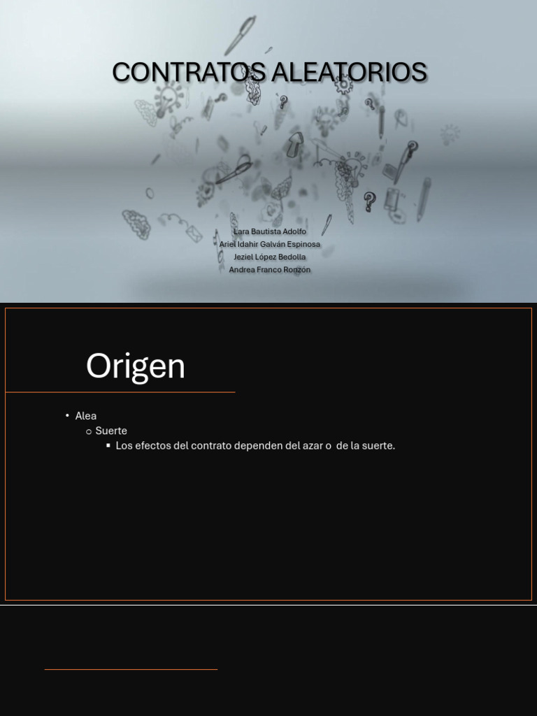 Contratos Aleatorios | PDF