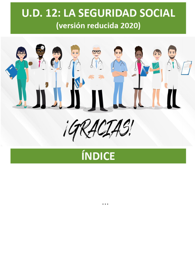 UD12 Seguridad Social | PDF