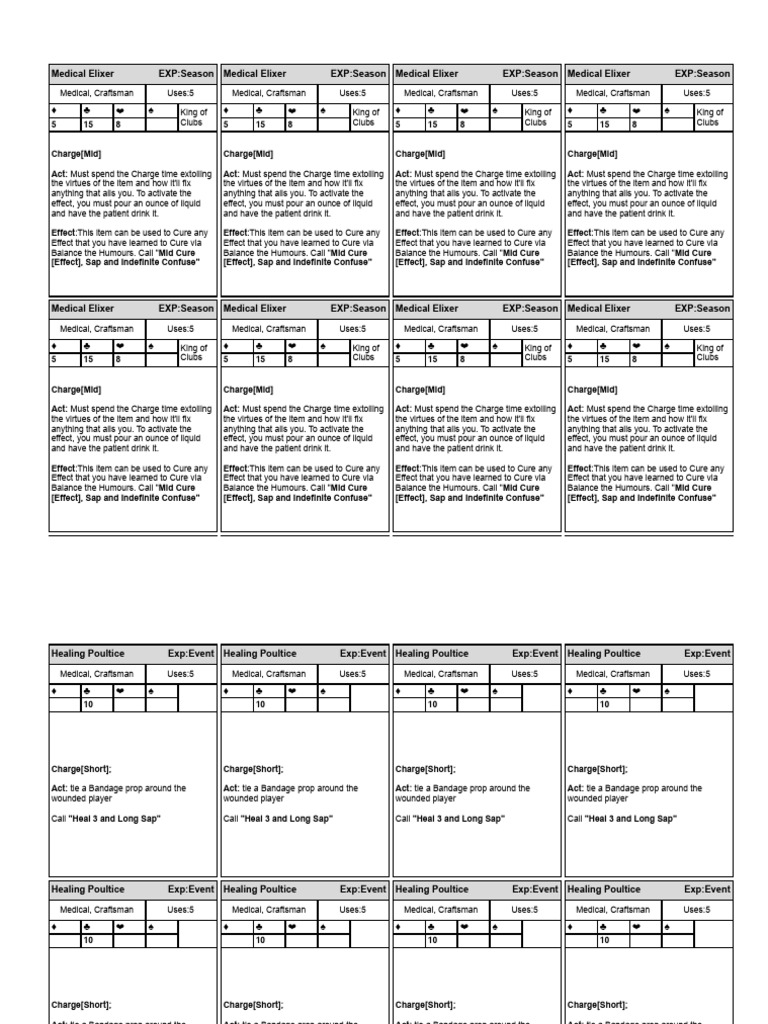 Item Cards | PDF