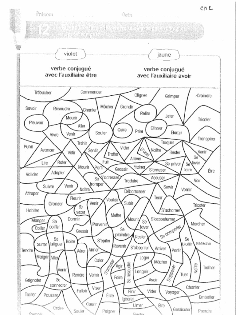 Coloriages-magiques-conjugaison-CM2 | PDF